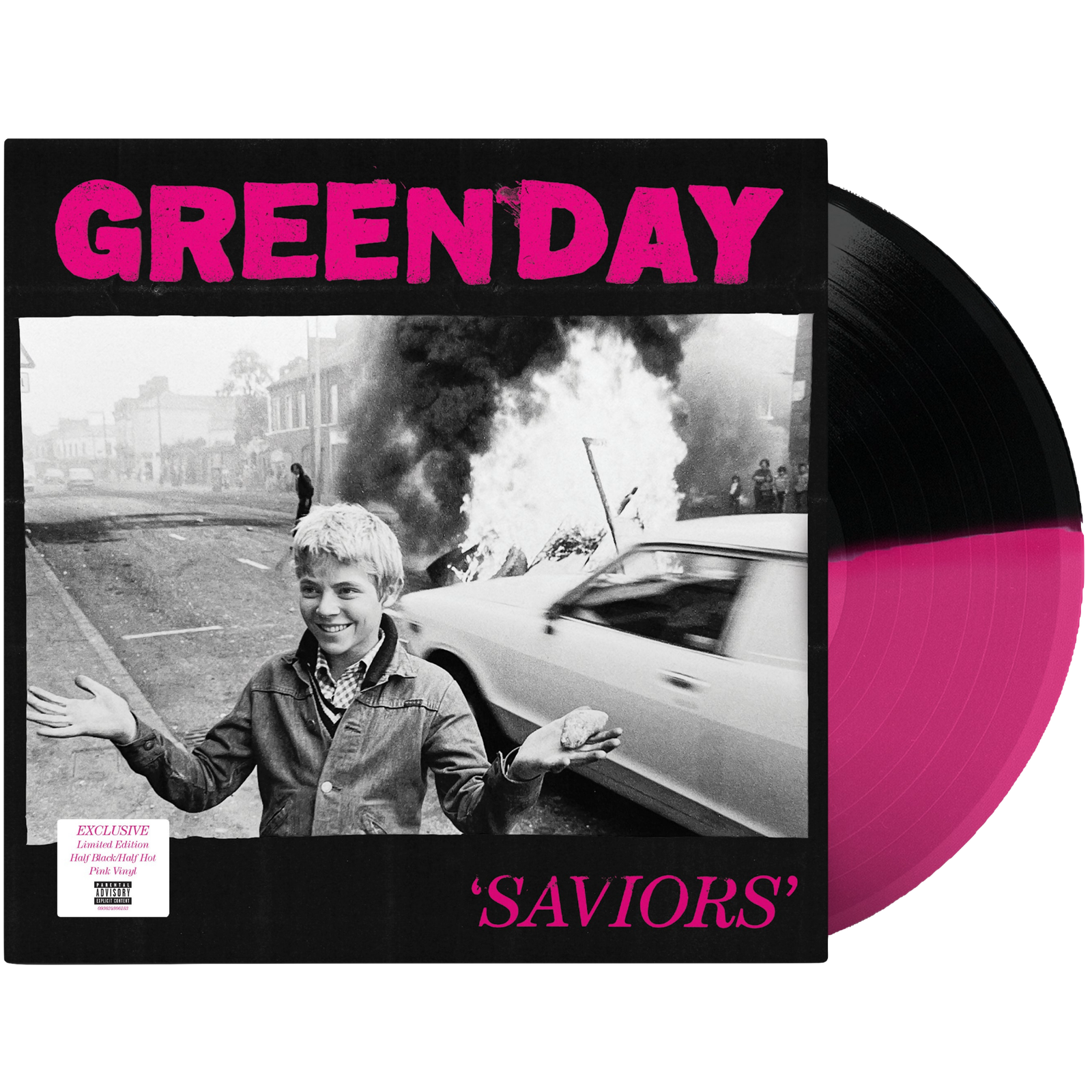 Green Day - Saviors (Indie Exclusive, Magenta & Black Split Vinyl) (LP – Joco Records